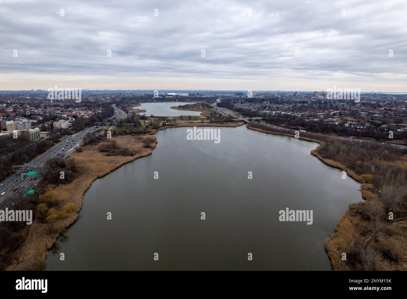 Flushing meadows new york aerial hi-res stock photography and images ...