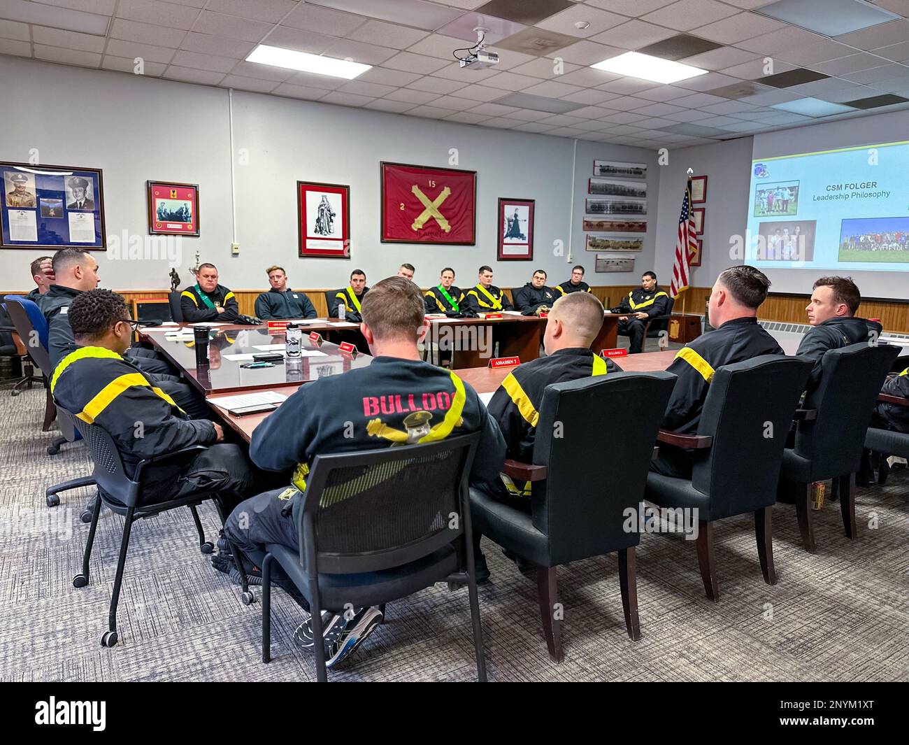 Command Sgt. Maj. John Folger, 2nd Battalion, 15th Field Artillery ...