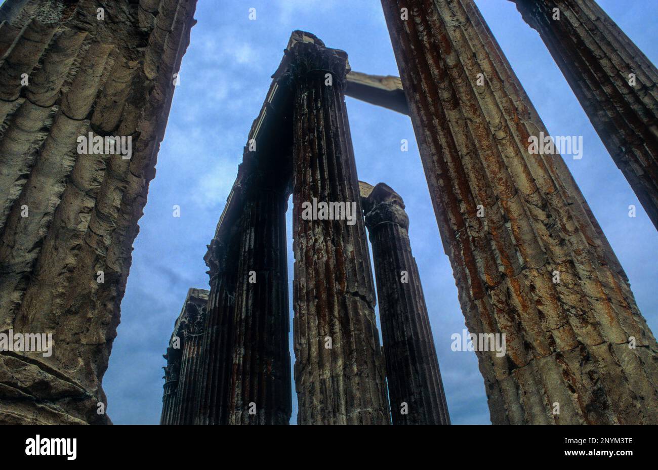 Olympieion,Temple of Olympian Zeus, Athens, Greece, Europe Stock Photo ...