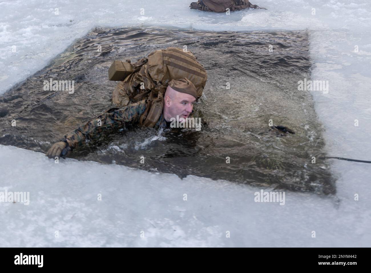 U.S. Marine Corps Gunnery Sgt. Kyle Martin, the company gunnery sergeant with Combat Logistics ...