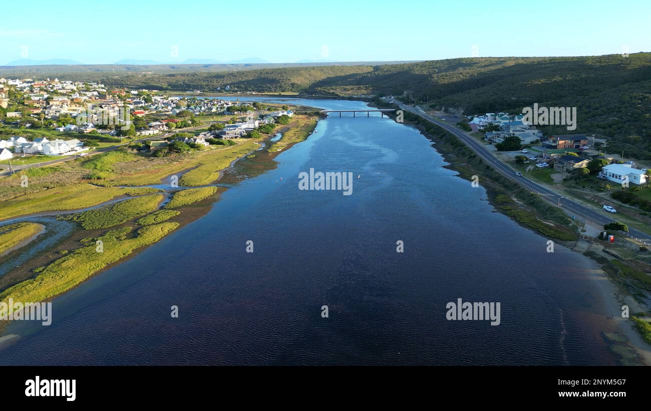Arial Drone Photos of Nature, River, Marsh & Bridge Stock Photo - Alamy
