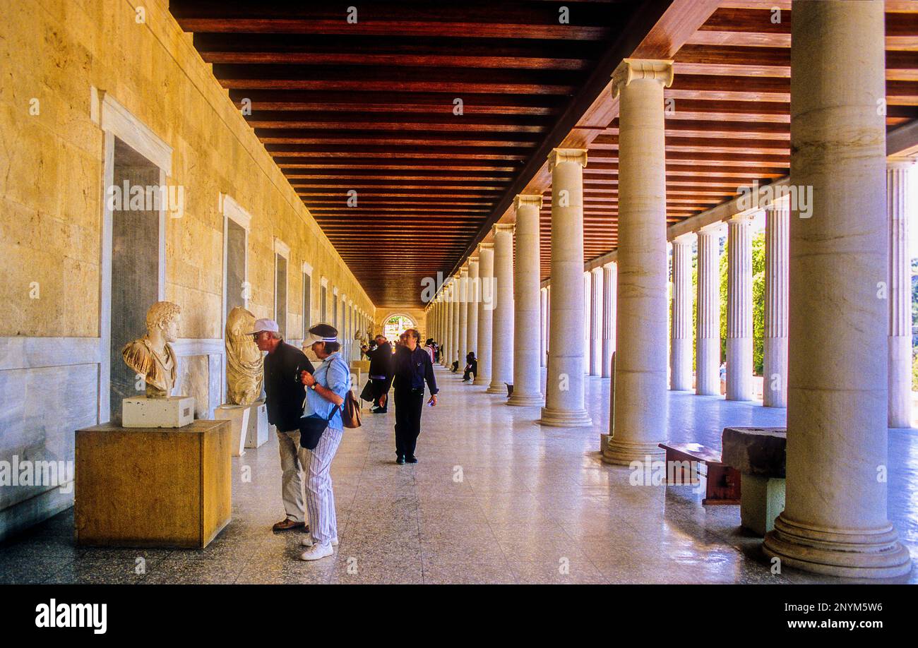 Agora, Stoa of Attalos now houses the museum of Ancient Agora, Athens ...