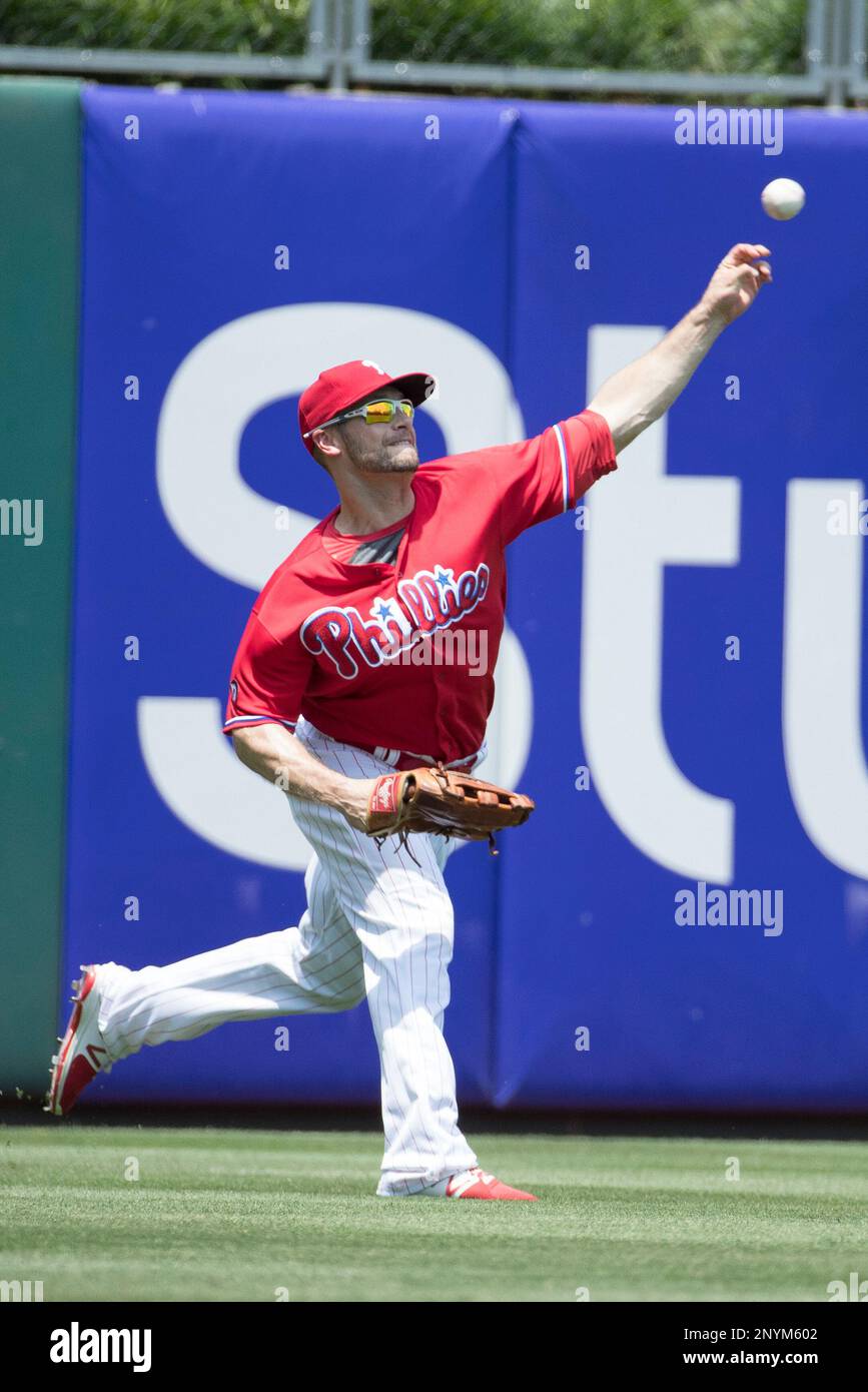 June 22, 2017: Philadelphia Phillies left fielder Daniel Nava (25) in ...