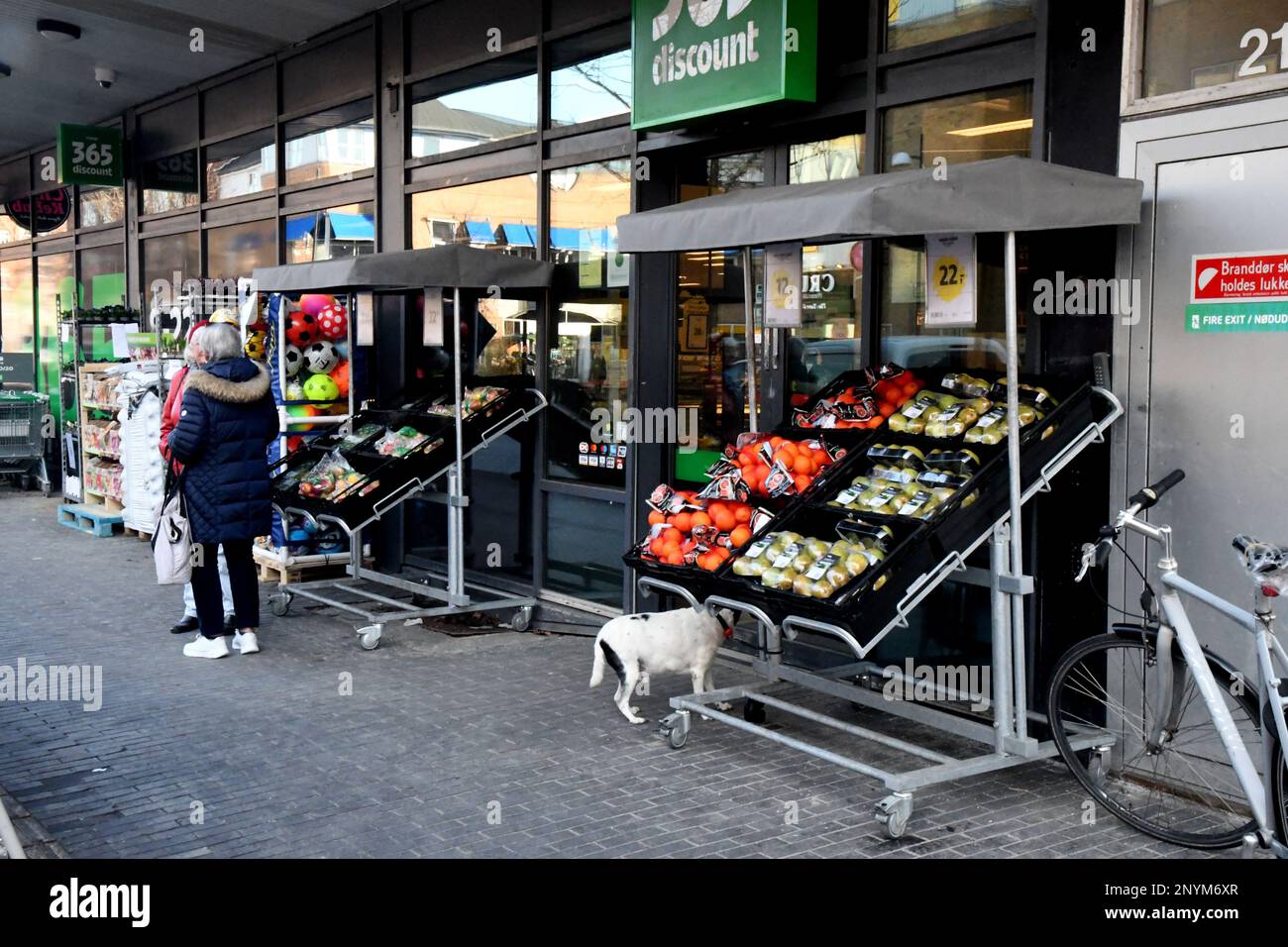 Copenhagen/Denmark/02 March 2023/365 disocunat grocery store and ...