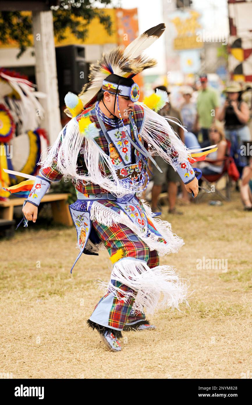 Native American dance performers at the Native American Village at the ...