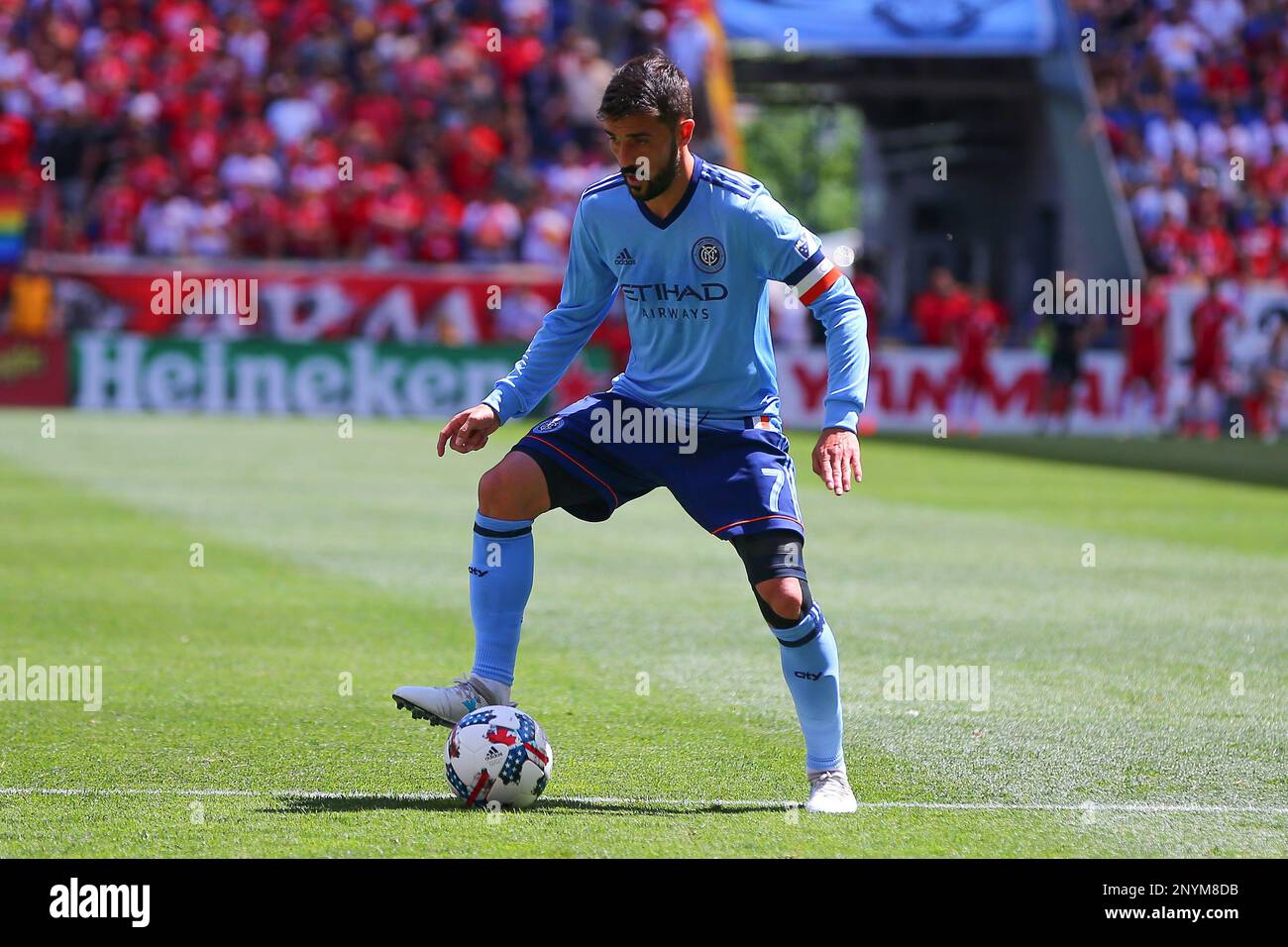 HARRISON, NJ - JUNE 24: New York City FC forward David Villa (7) during ...