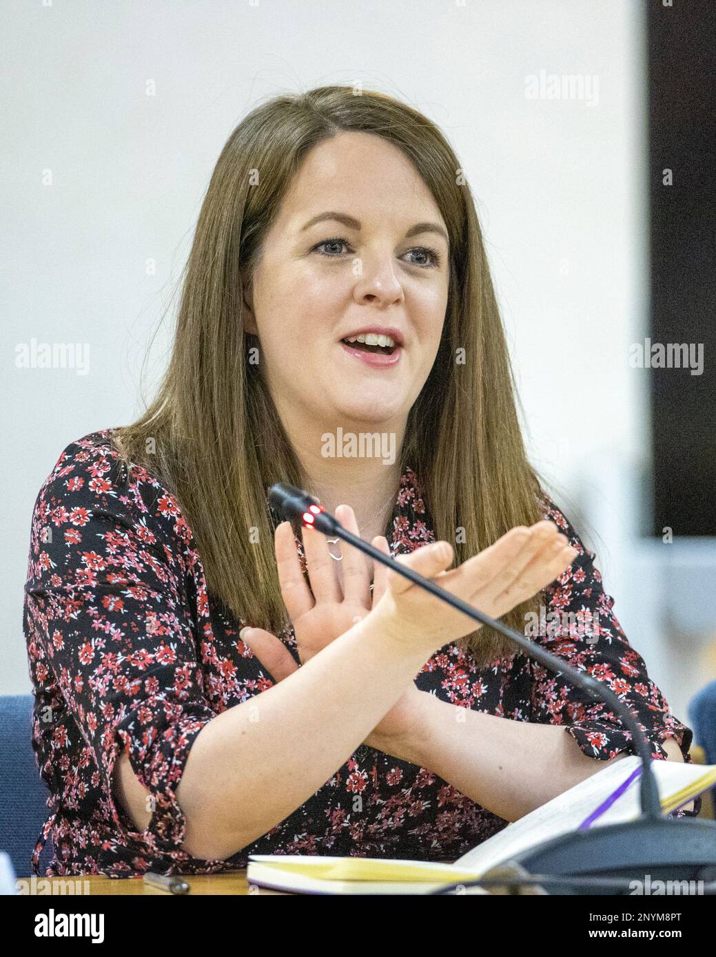 Nuala McAllister during the Northern Ireland Policing Board meeting at ...