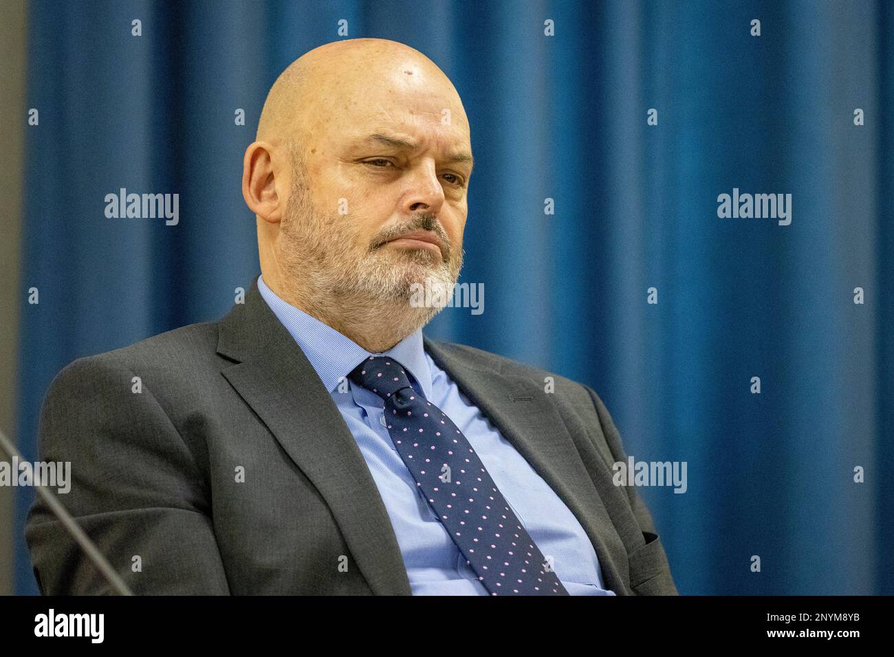 Peter Osborne during the Northern Ireland Policing Board meeting at ...