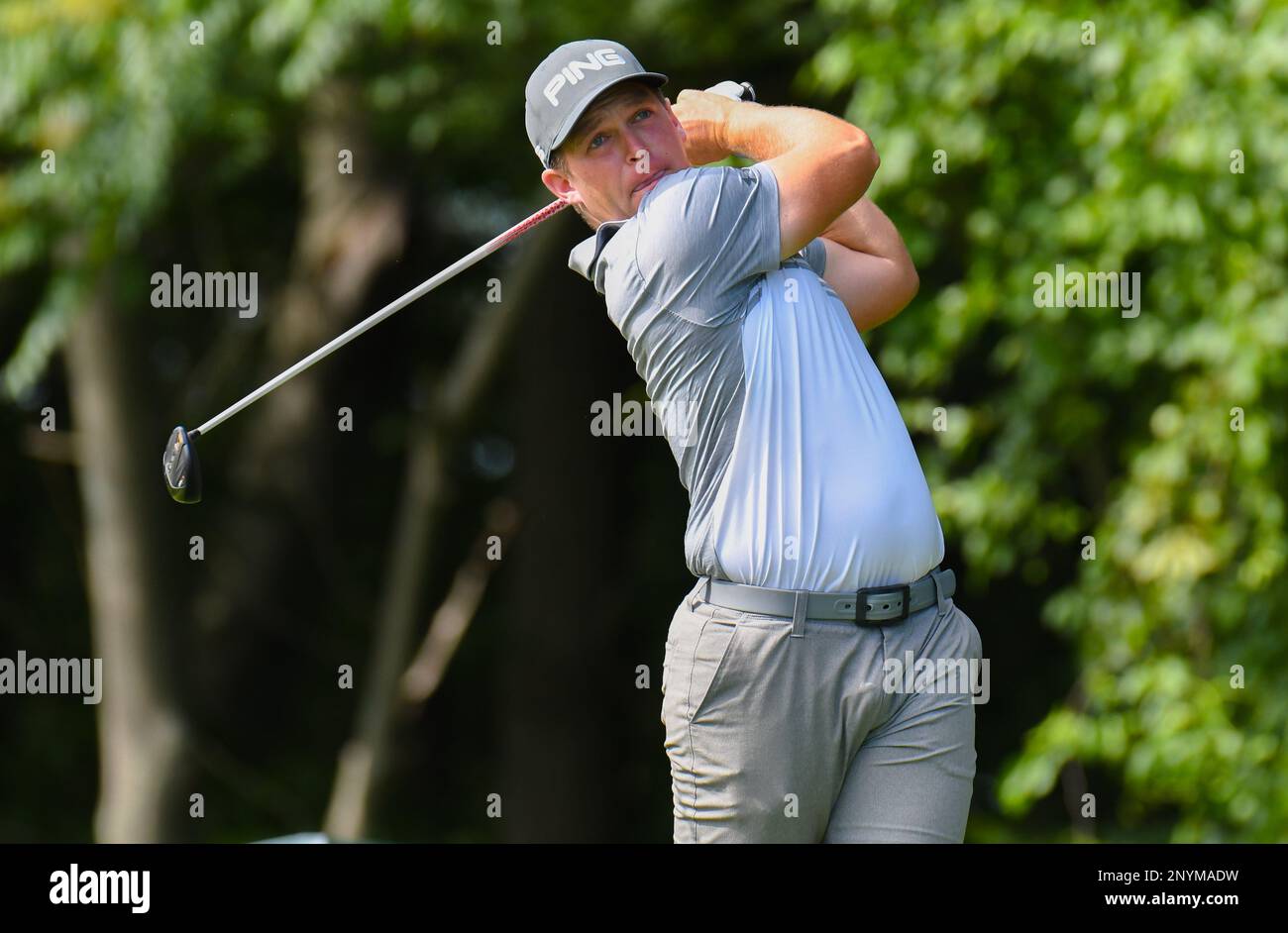 Saturday June 24, 2017: Daniel Summerhays watches his tee shot on the ...