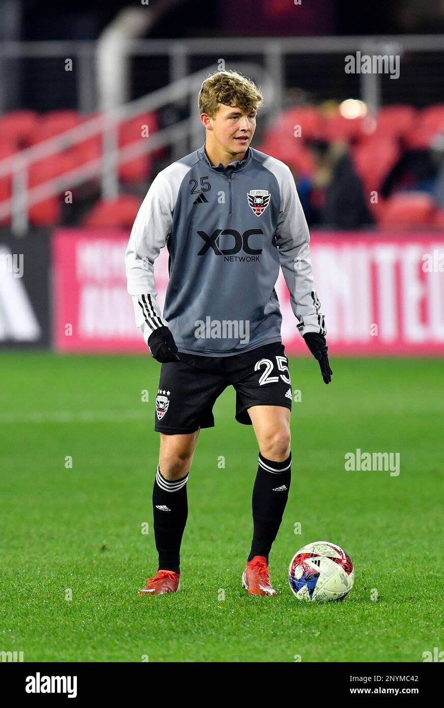 WASHINGTON, DC - FEBRUARY 25: DC United midfielder Jackson Hopkins (25 ...