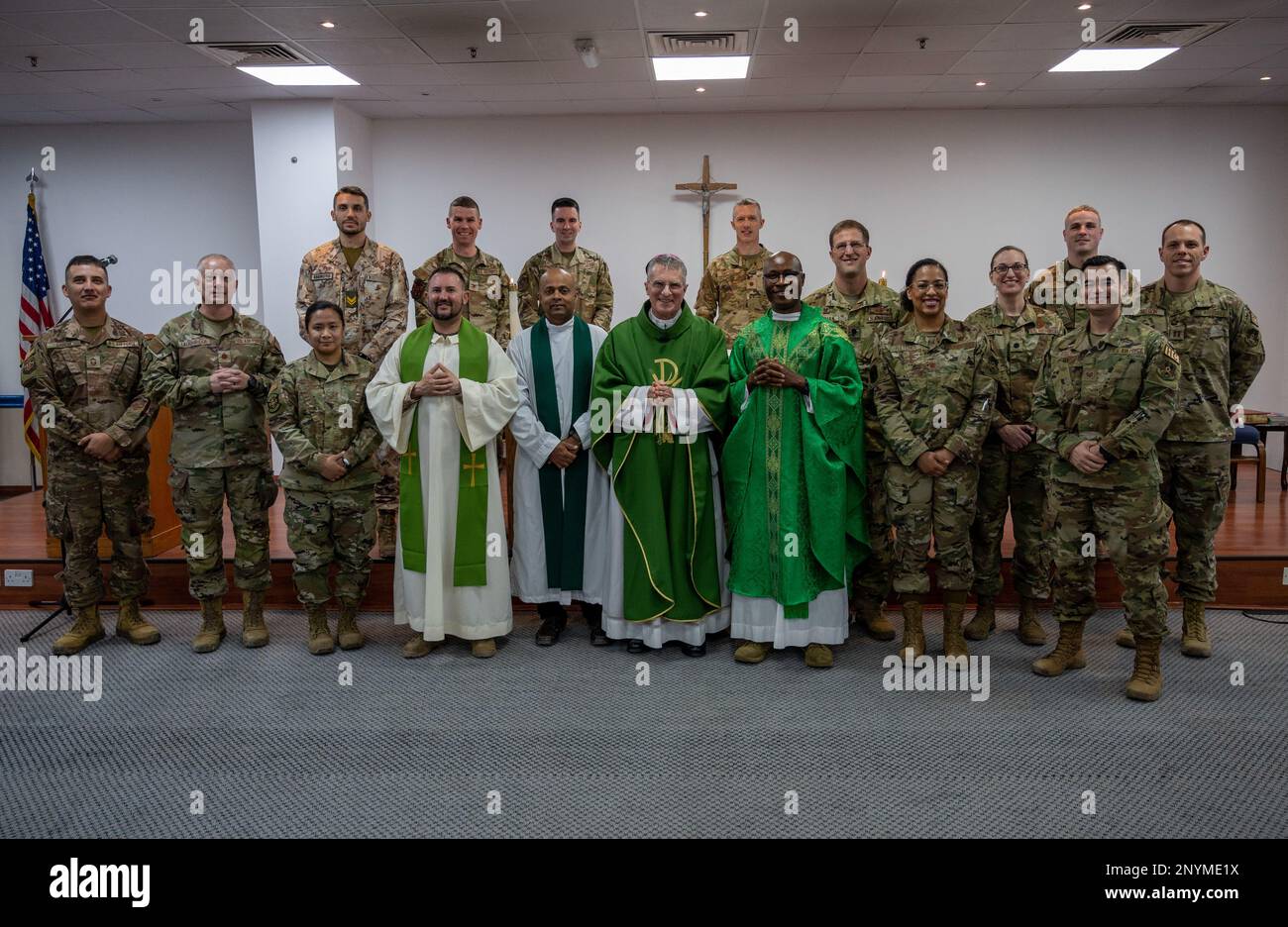Archbishop Timothy Broglio, Archdiocese Military Services, is joined at ...
