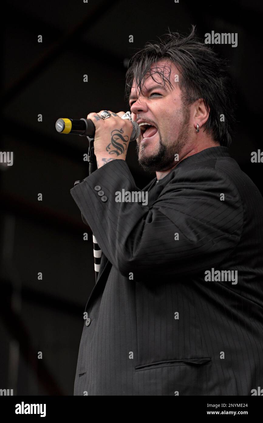 Josey Scott of Saliva performs during day two of the Rock Fest on July ...