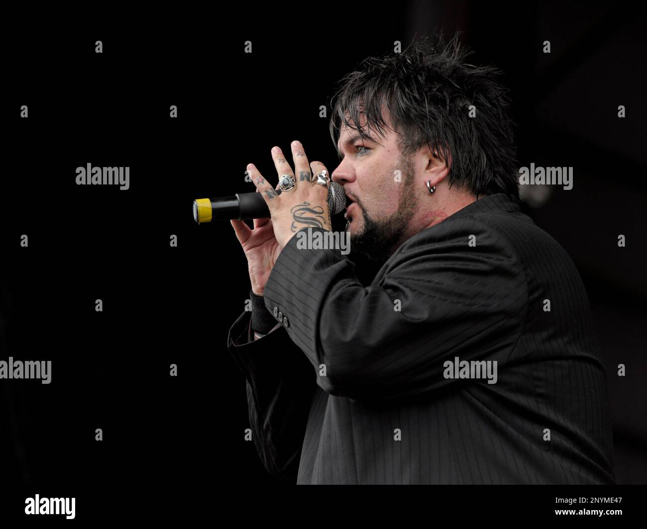 Josey Scott of Saliva performs during day two of the Rock Fest on July ...