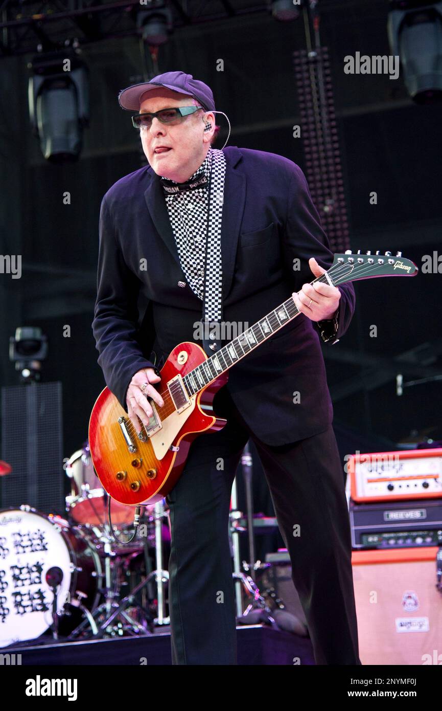 Rick Nielsen of Cheap Trick performs during the 2013 Rock On The Range ...
