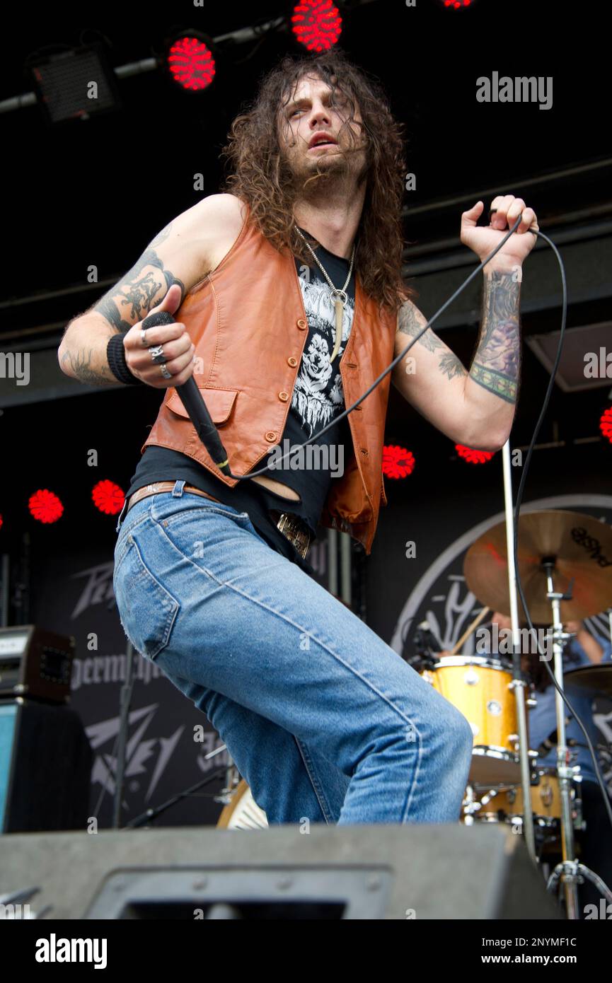 Aryn Jonathan Black of Scorpion Child performs during the 2013 Rock On ...