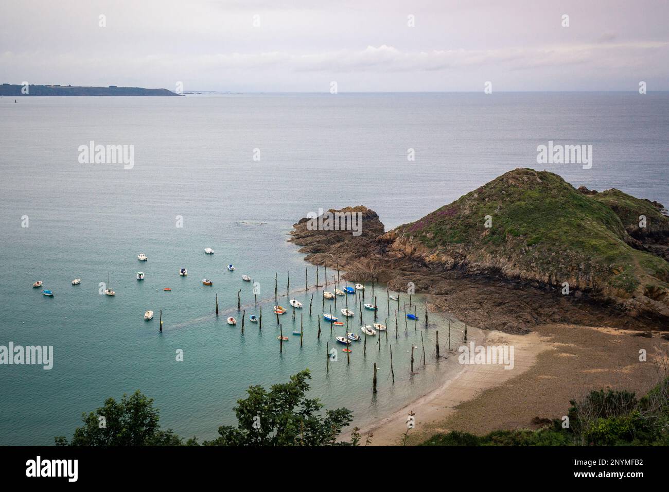 Gwin zegal traditional port with wooden stick Stock Photo - Alamy