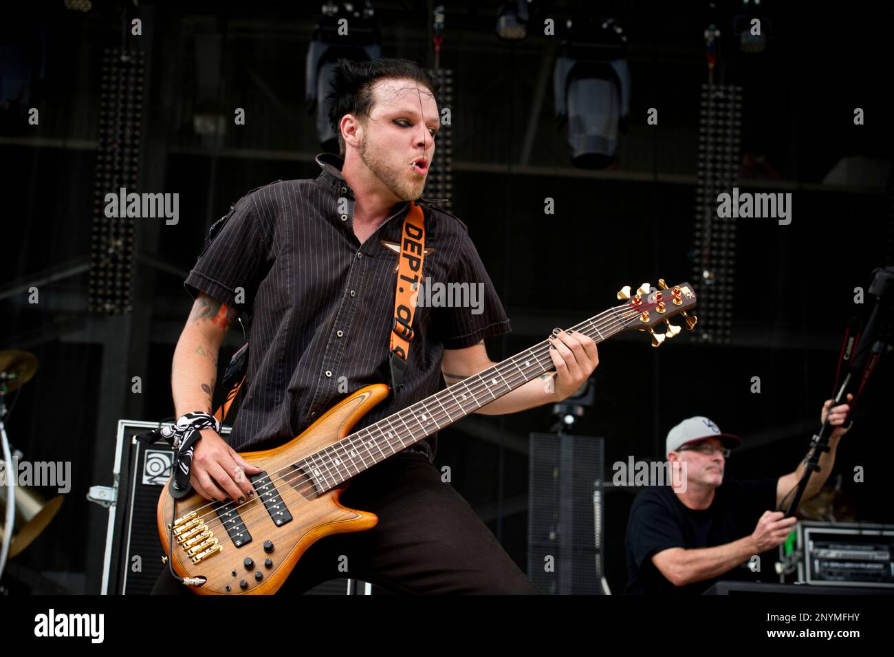 Michael Valentine of Love & Death performs during the 2013 Rock On The ...