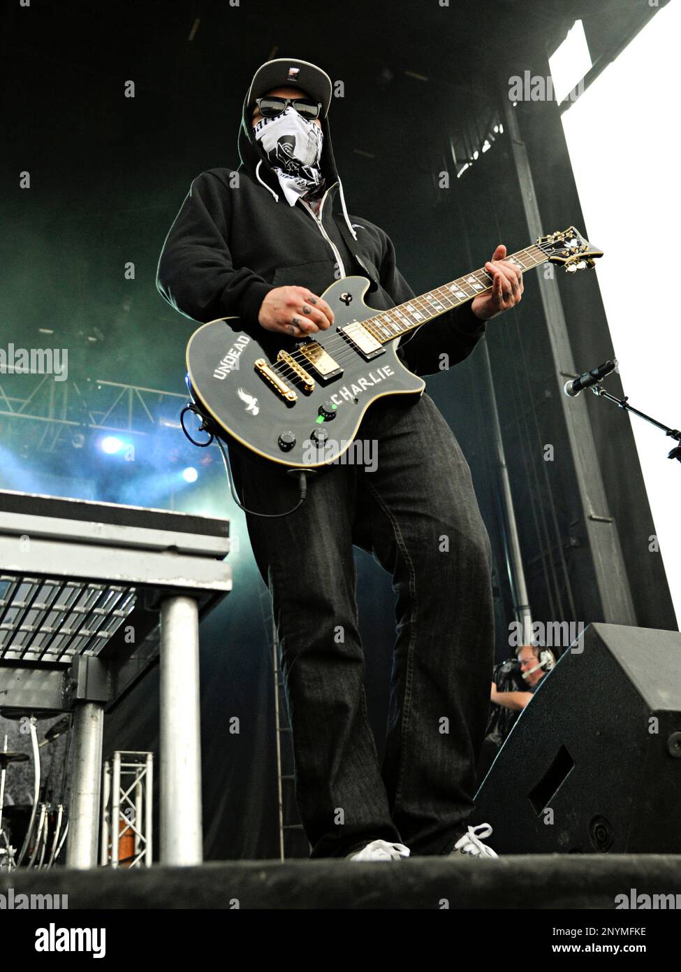 Charlie Scene of Hollywood Undead performs during the Rock On The Range ...
