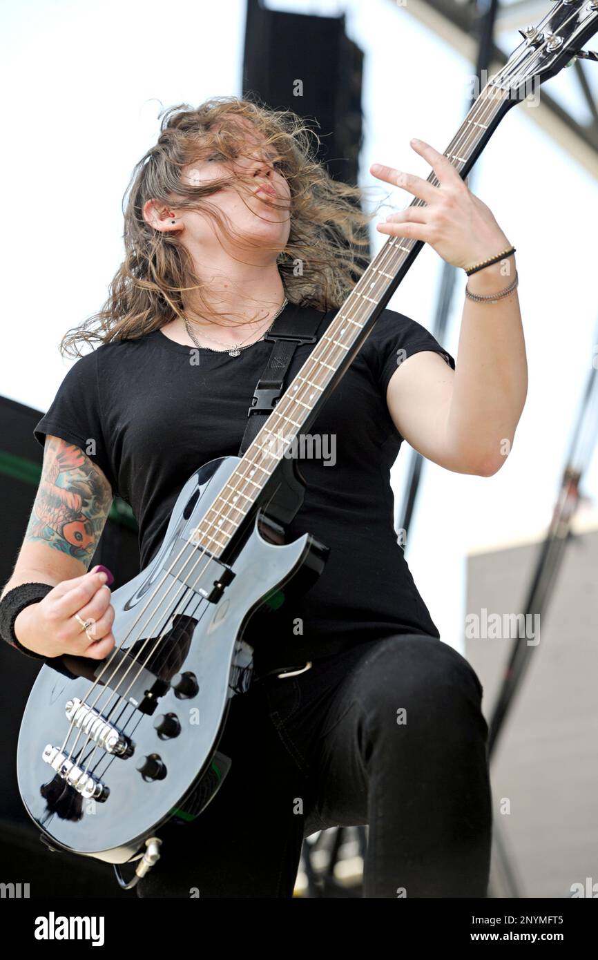 Jeanne Sagan of All That Remains performs during the Rock On The Range ...