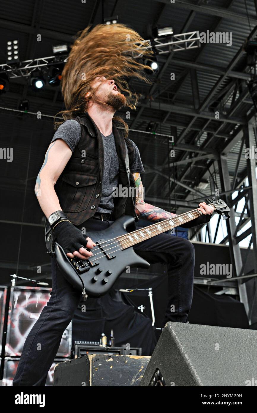 Matt McCloskey of Rev Theory performs during the Rock On The Range ...
