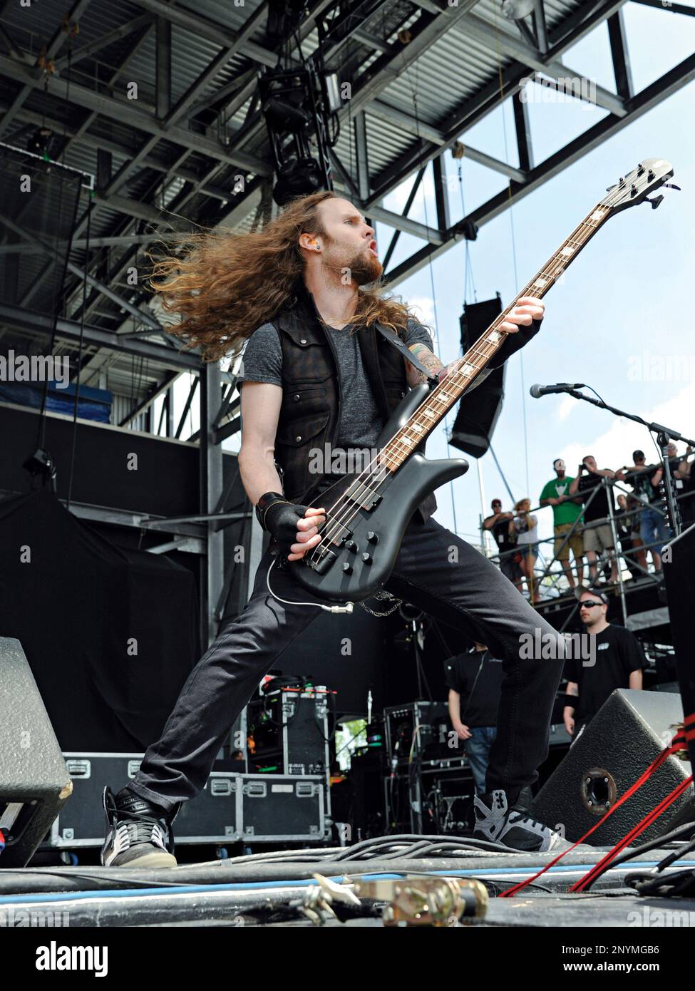 Matt McCloskey of Rev Theory performs during the Rock On The Range ...