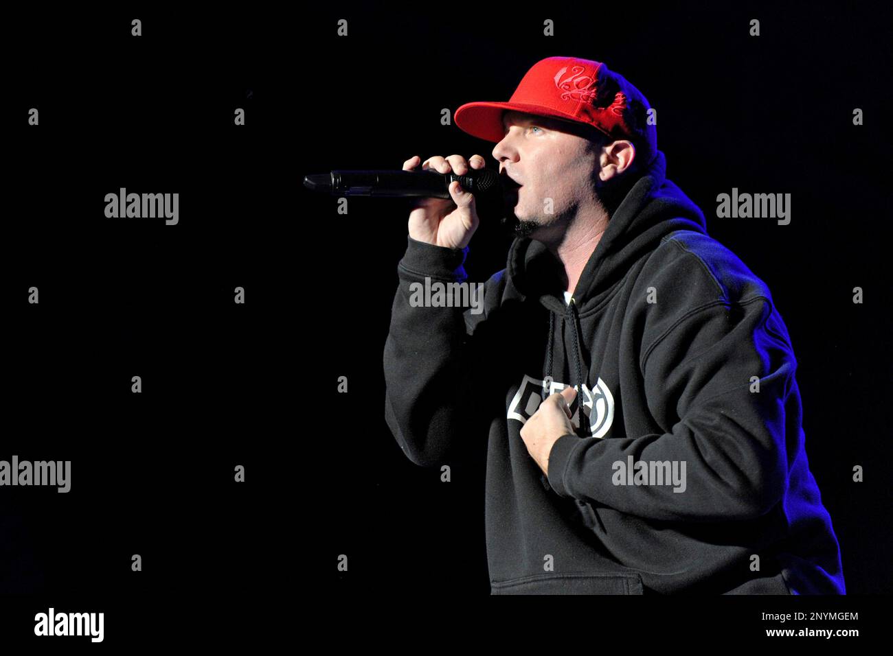 Fred Durst of Limp Bizkit performs at Rock on the Range on May 23, 2010 ...