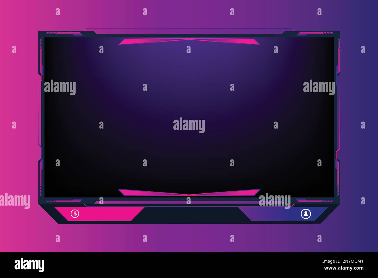 Border design for gamers hi-res stock photography and images - Alamy