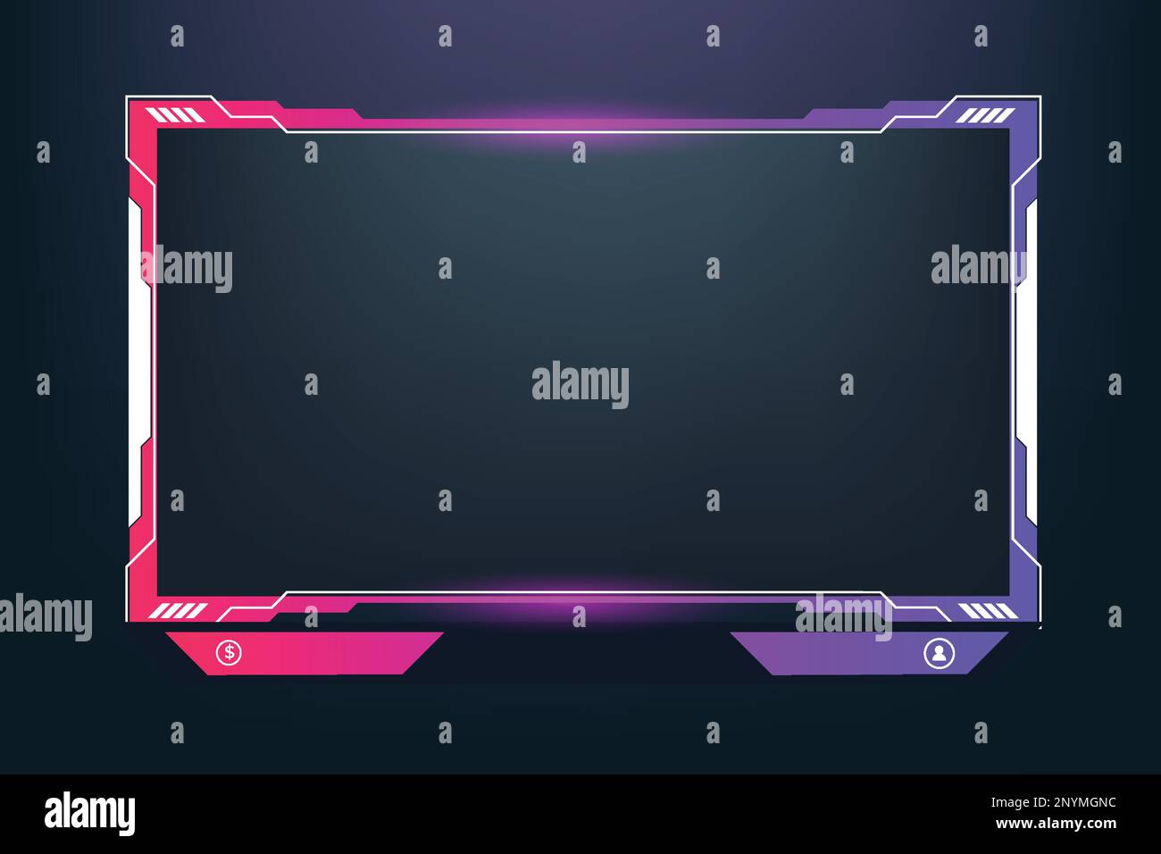 Digital screen interface and border design for online gamers. Abstract ...