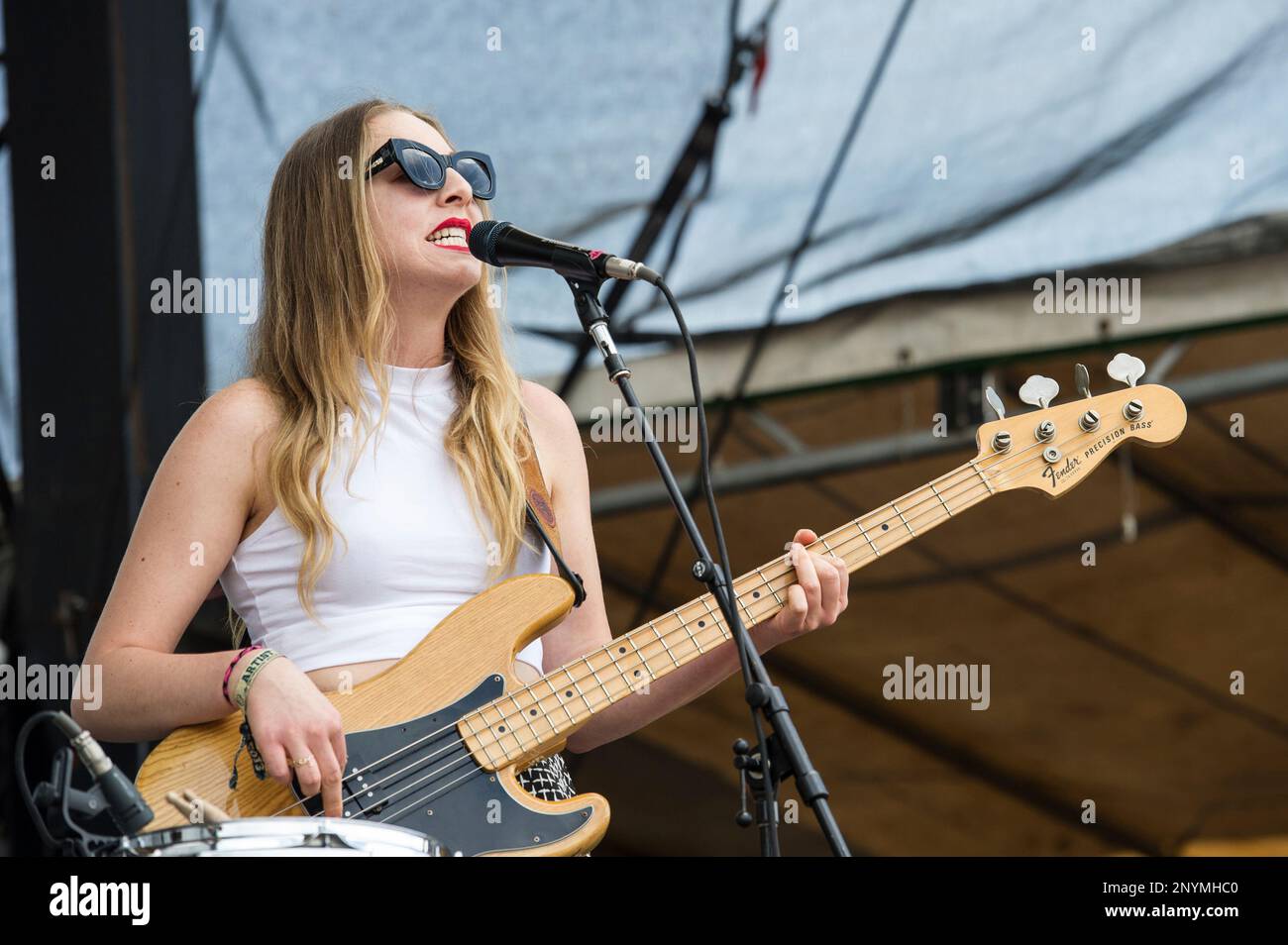 Este Haim of HAIM performs during day 3 of the 2013 Firefly Music ...