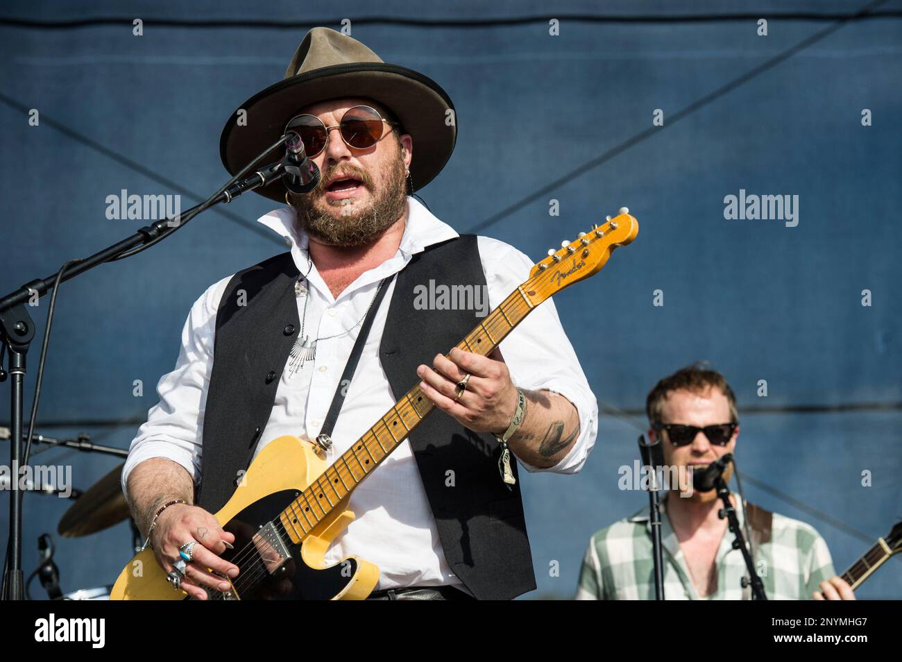 Christian Letts of Edward Sharpe and the Magnetic Zeros performs during ...