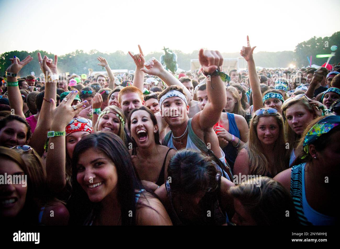 Calvin Harris performs during day 1 of the 2013 Firefly Music Festival ...
