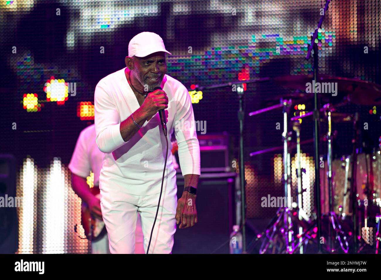 Maze featuring Frankie Beverly performs at the Essence Festival at the ...