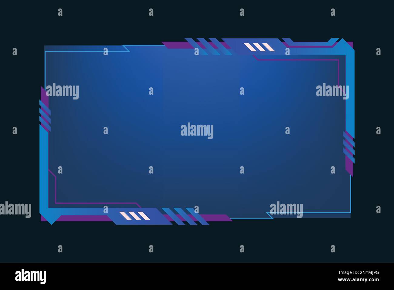 Simple gaming screen panel and overlay design with offline screen ...