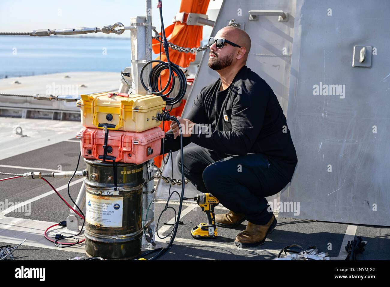 Marc Anthony Carrillo, an electrical technician of Naval Air Warfare ...