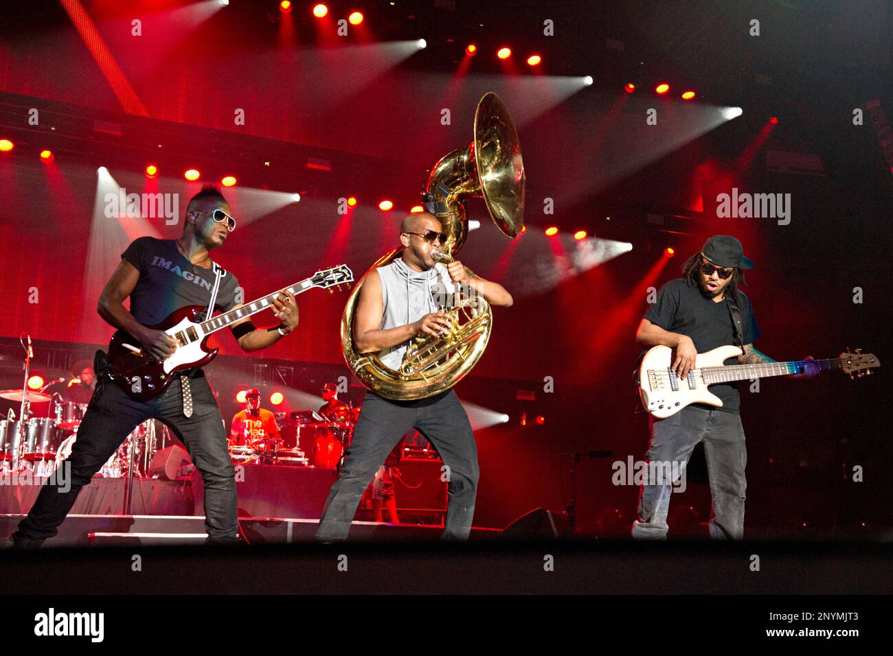 Captain Kirk Douglas, Tuba Gooding Jr., and Mark Kelley of The Roots ...