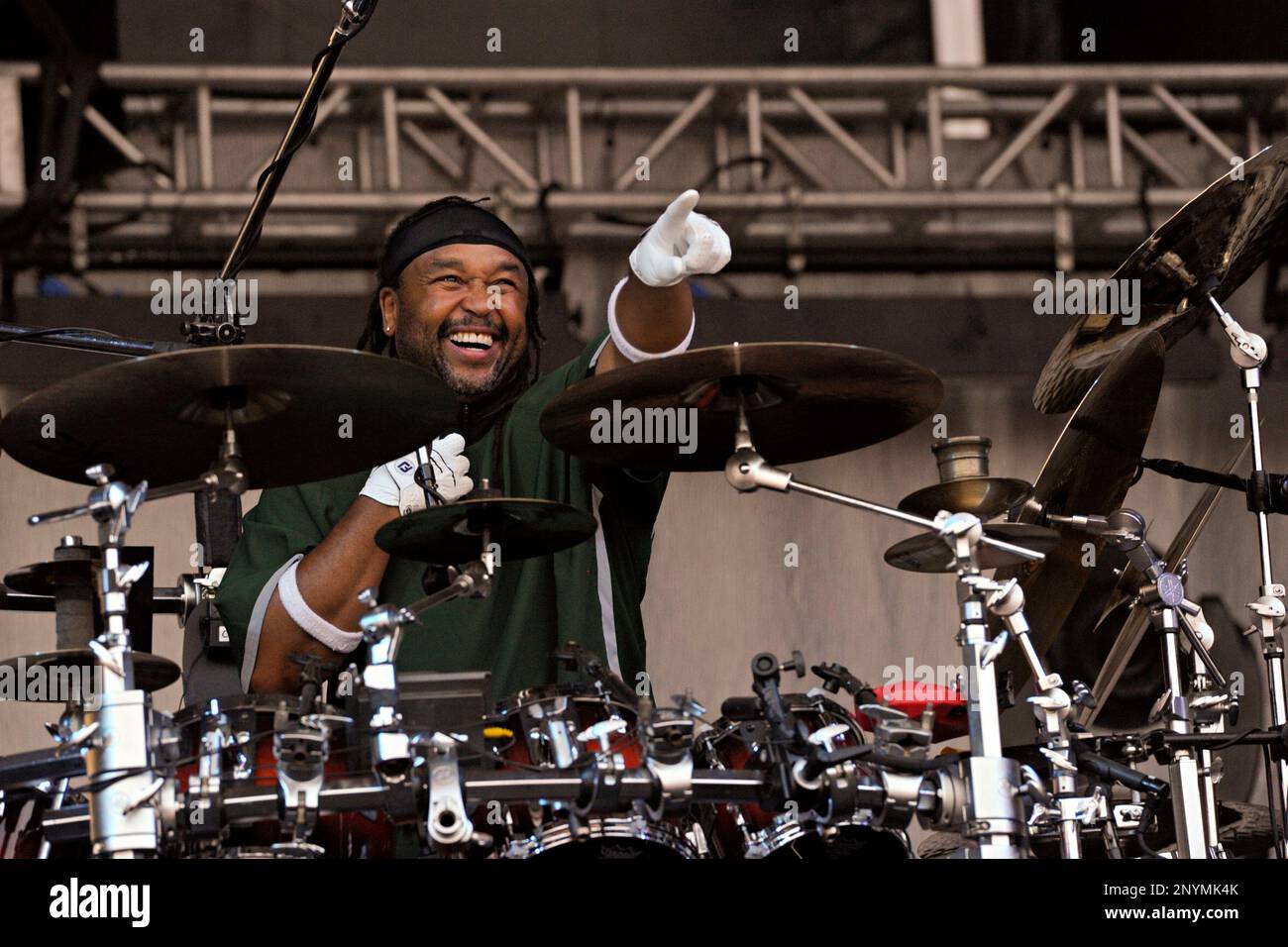 Carter Beauford of Dave Matthews Band performs during day three of the ...