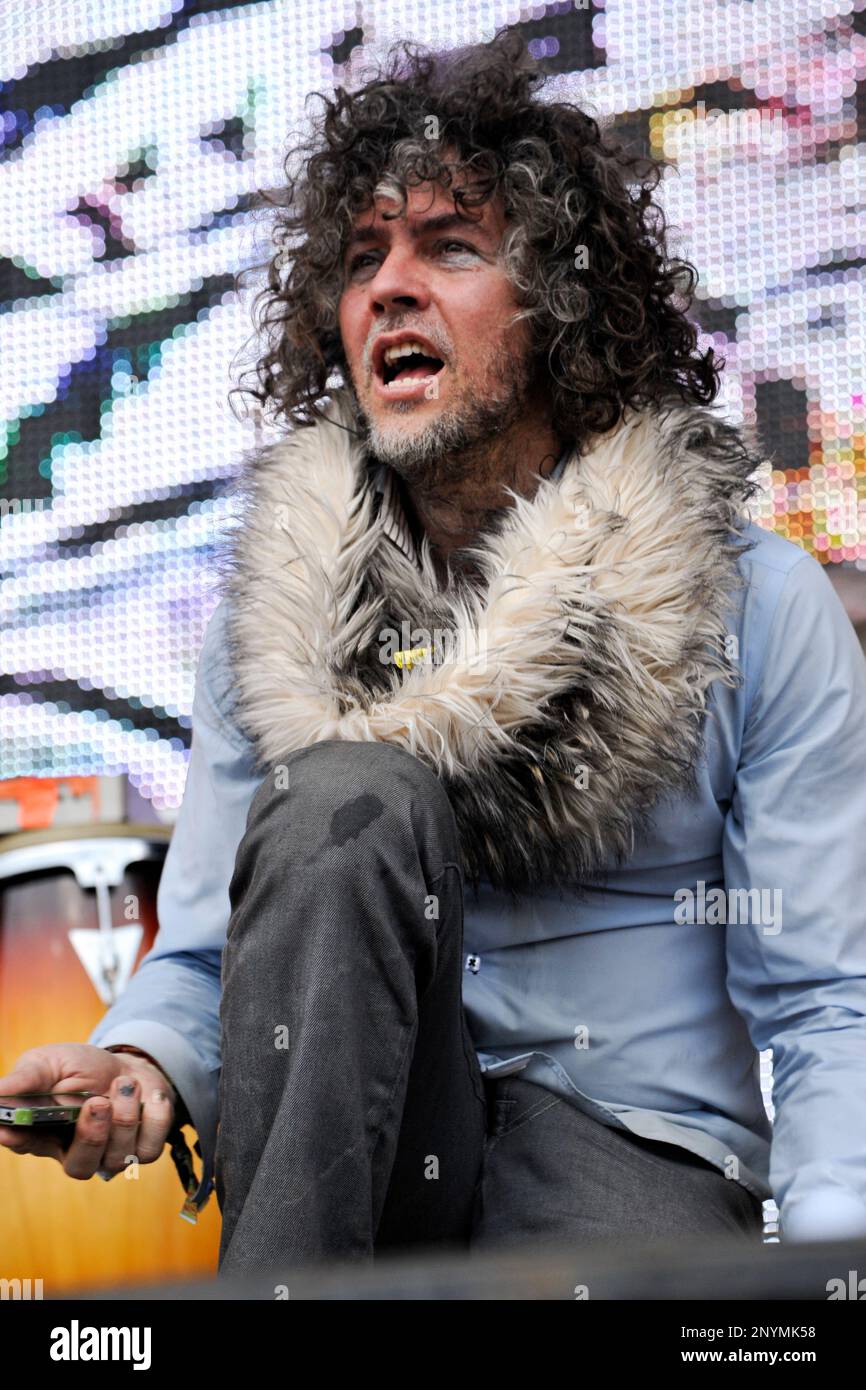 Wayne Coyne of The Flaming Lips performs during day three of the Dave Matthews Band Caravan at ...