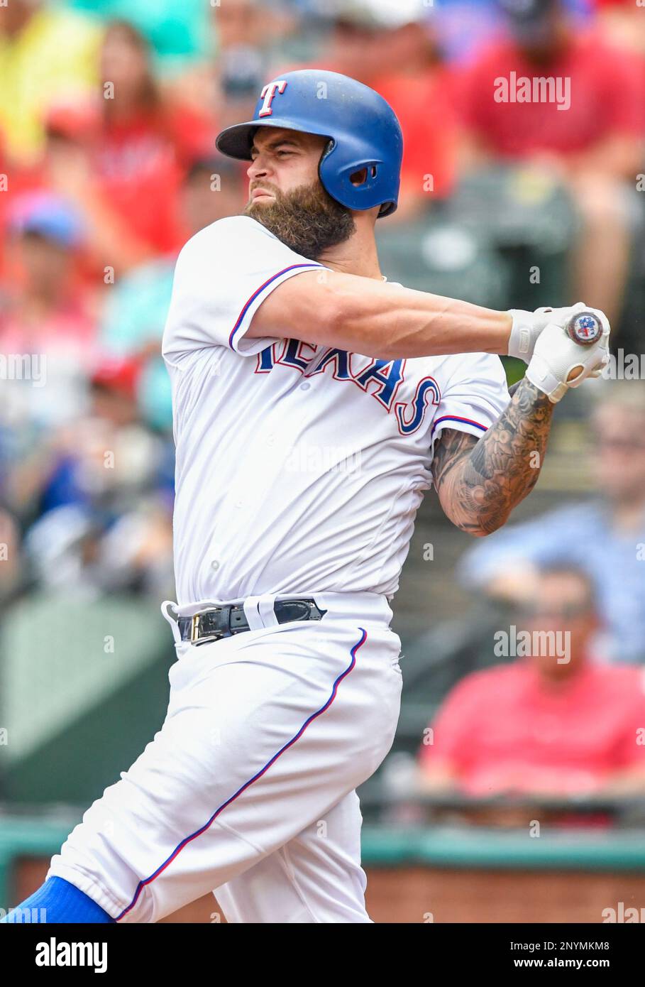 Jun 22, 2017: Texas Rangers first baseman Mike Napoli #5 at bat during ...