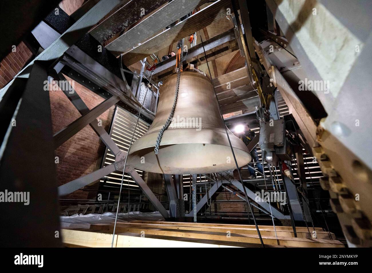 Bremen, Germany. 02nd Mar, 2023. The new peace bell, also called "Brema ...