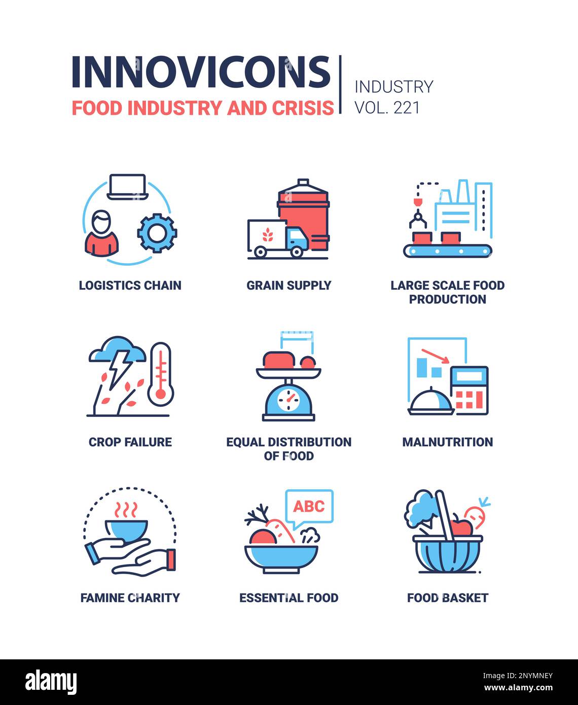 Large scale food production Stock Vector Images - Alamy