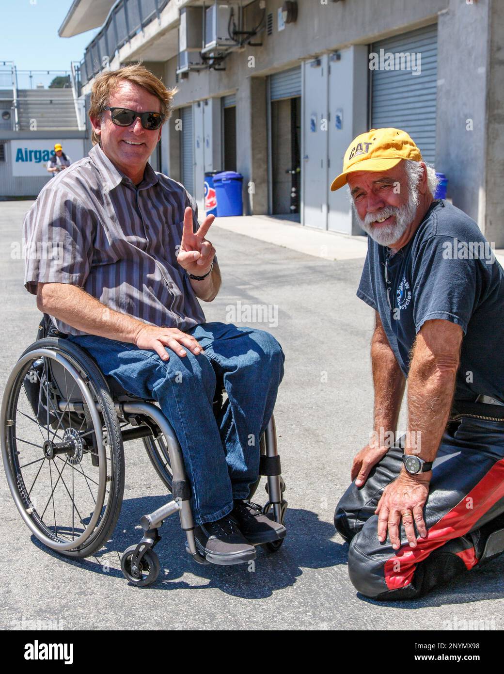 LAGUNA SECA, CA - MAY 20: Wayne Rainey 3 time World Champion and all ...