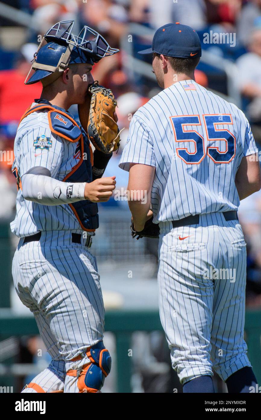 June 19, 2017 - Omaha, NE U.S. - CSU Fullerton catcher Chris Hudgins ...