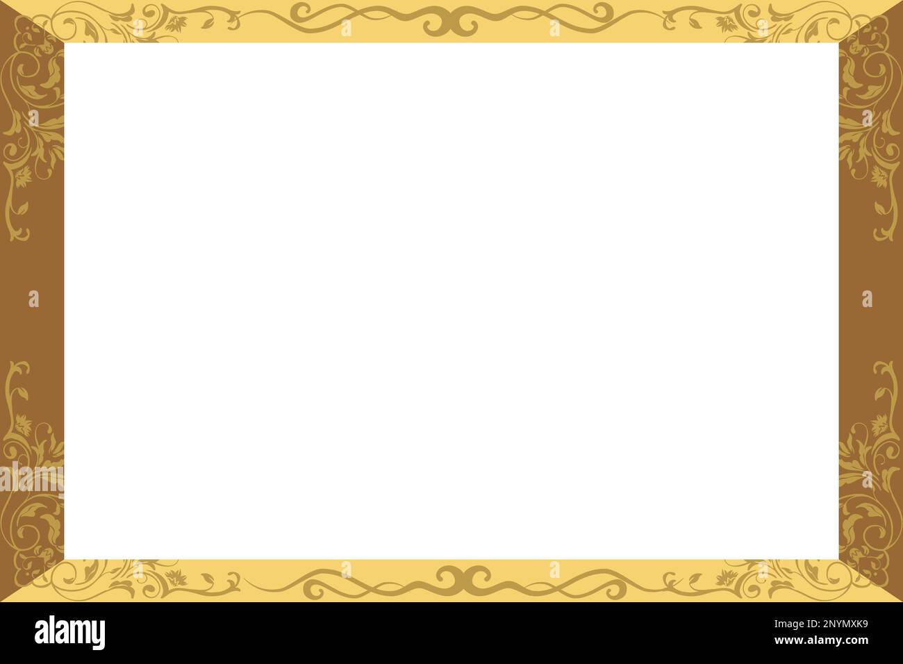 Artistic horizontal border and frame Stock Photo - Alamy