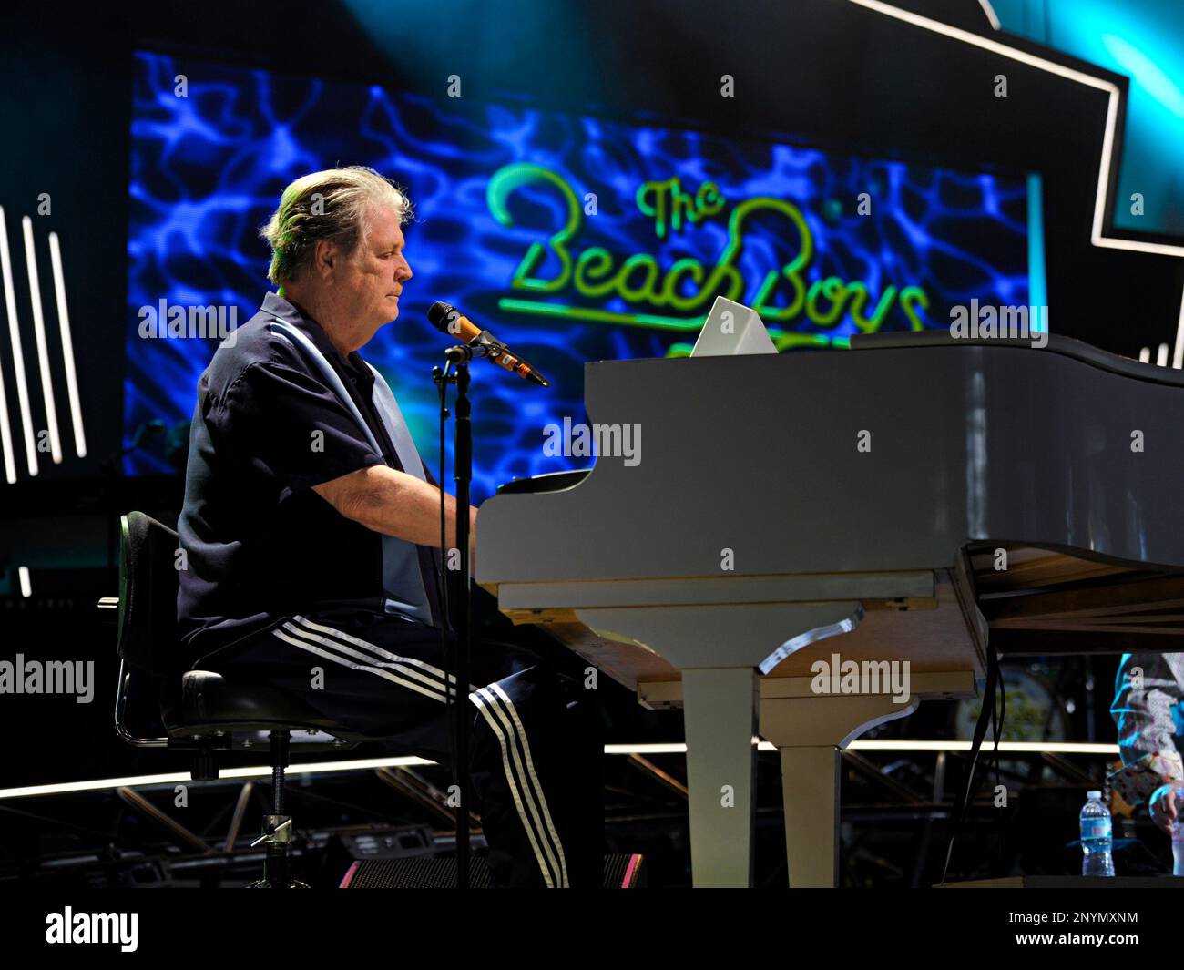 Brian Wilson of The Beach Boys performs at Blossom Music Center on June ...