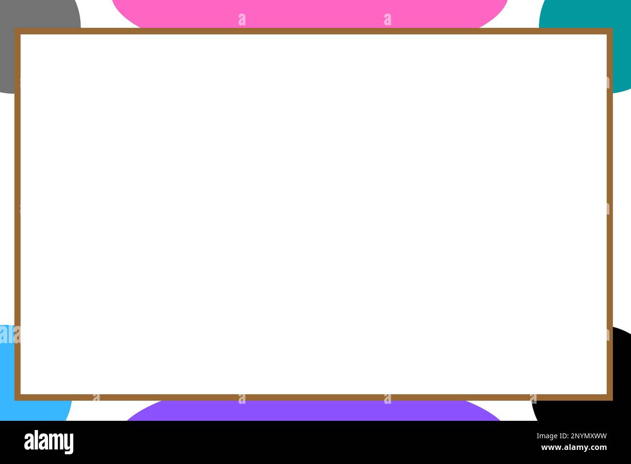 Artistic horizontal border and frame Stock Photo - Alamy