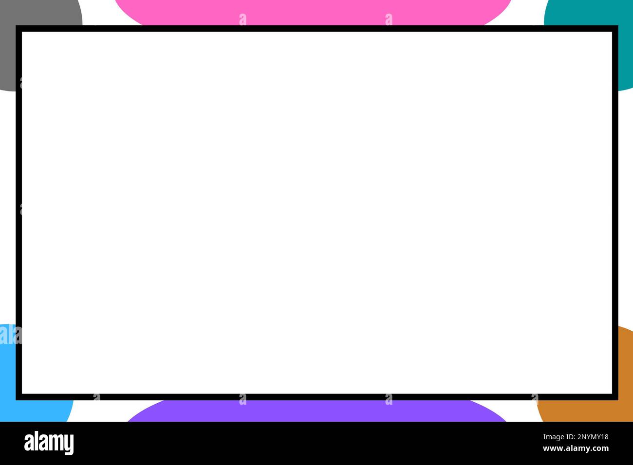 Artistic horizontal border and frame Stock Photo - Alamy