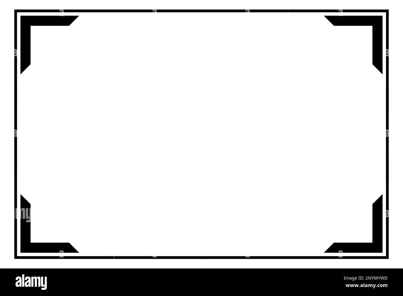 Artistic horizontal border and frame Stock Photo - Alamy