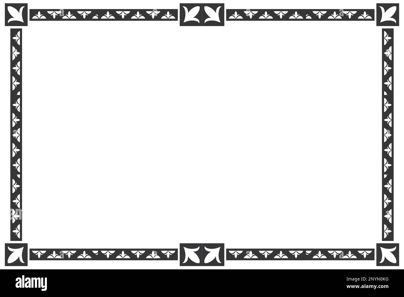 Artistic horizontal border and frame Stock Photo - Alamy