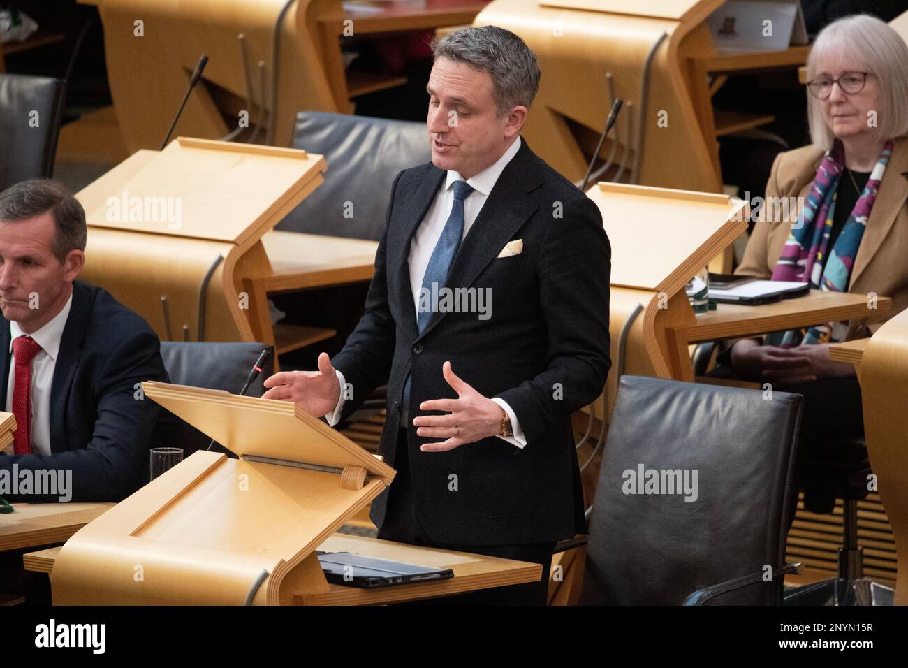 Edinburgh, Scotland, UK. 2nd Mar, 2023. PICTURED: Alex Cole-Hamilton ...