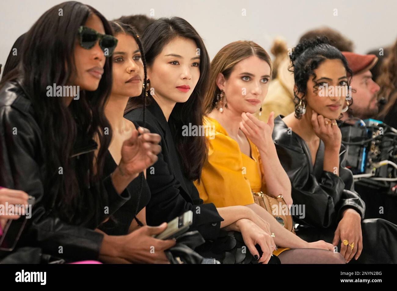 Liu Tao, center, attends the Chloe Fall/Winter 2023-2024 ready-to-wear ...